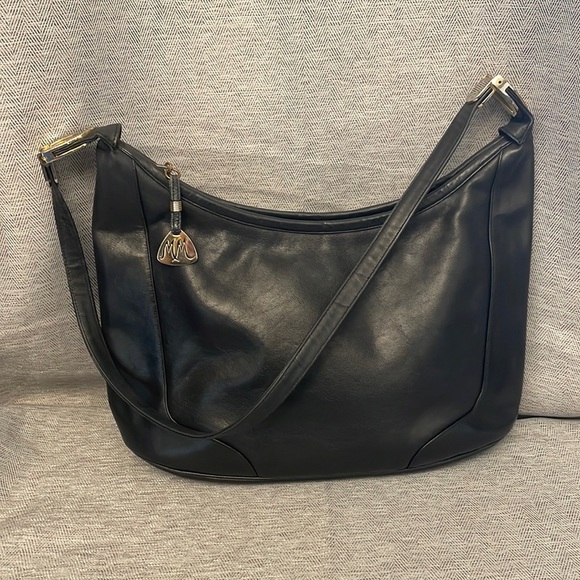 Morris Moskowitz | Bags | Morris Moskowitz Vintage Leather Shoulder Bag ...